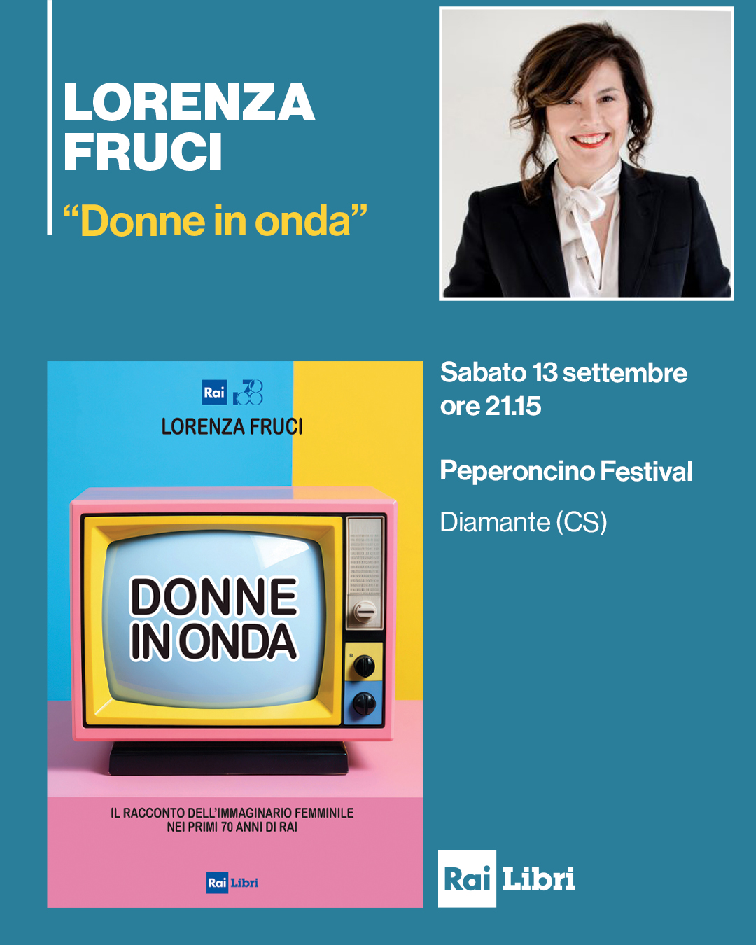 “Donne in onda”. Lorenza Fruci presenta il volume a Diamante (13-09 ...